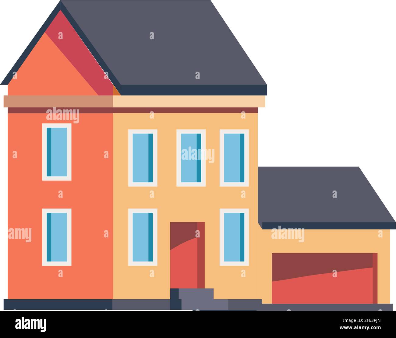 Orange neighborhood Cut Out Stock Images & Pictures - Alamy