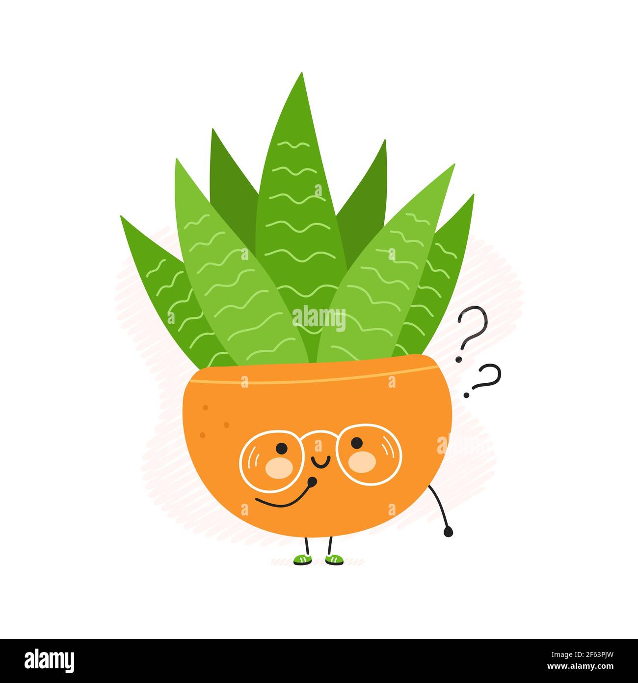 Cartoon character question mark flower hi-res stock photography and ...
