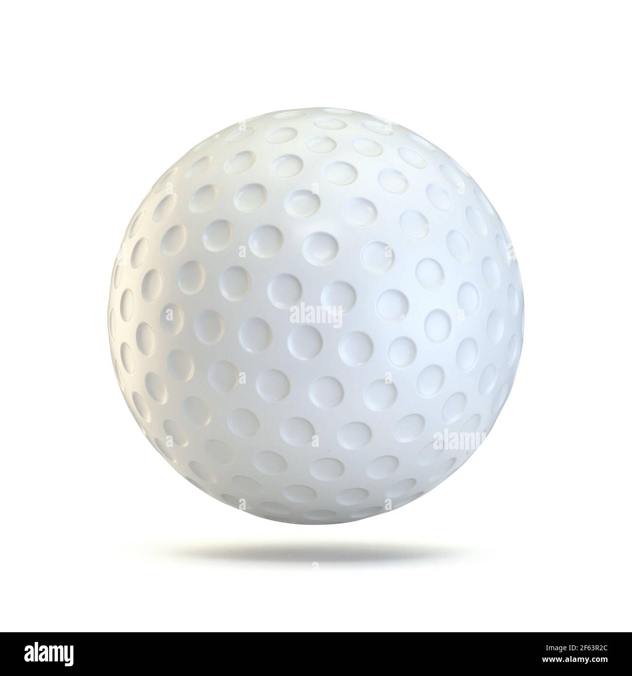 Golf ball 3D render illustration isolated on white background Stock ...