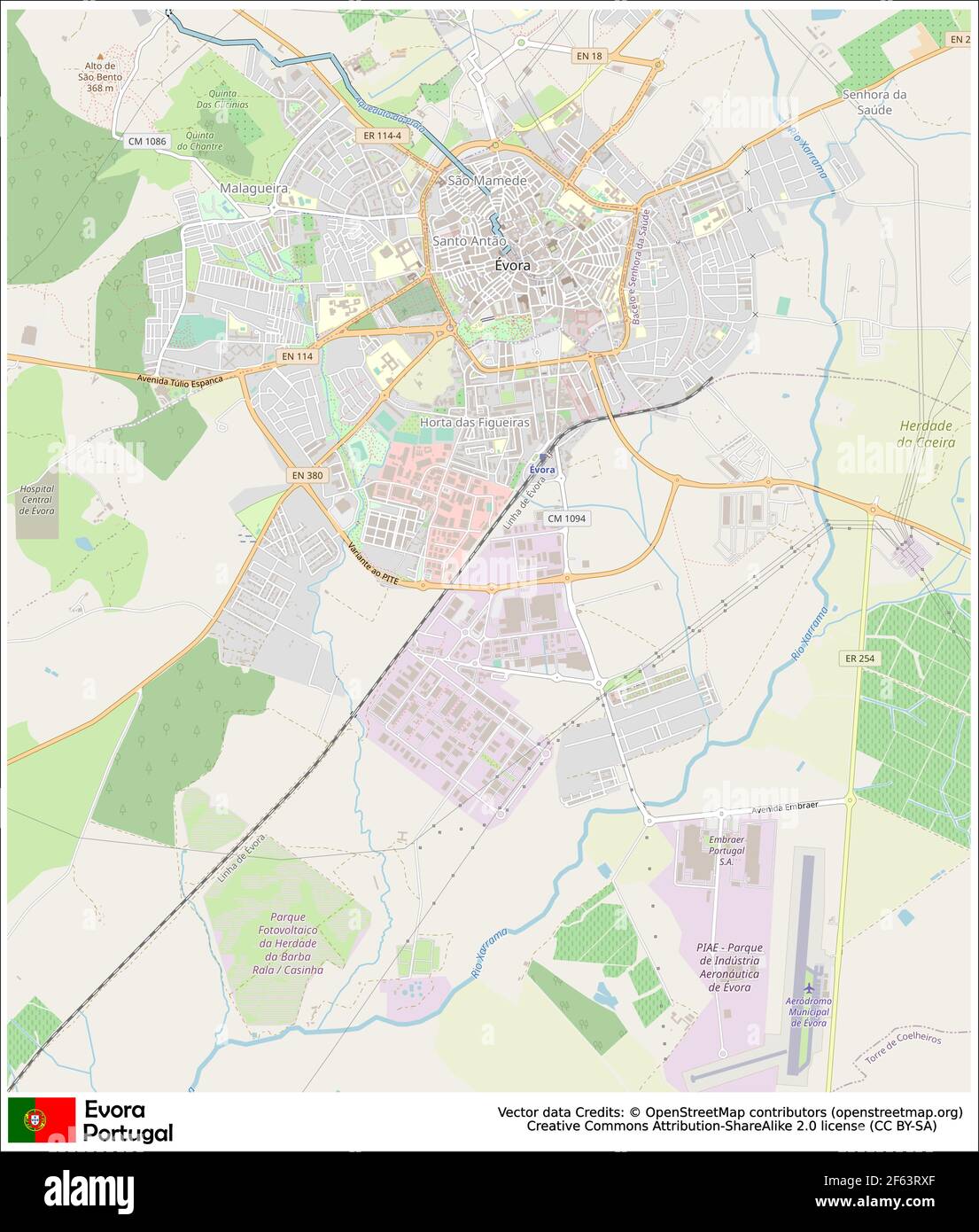 Map of evora hi-res stock photography and images - Alamy