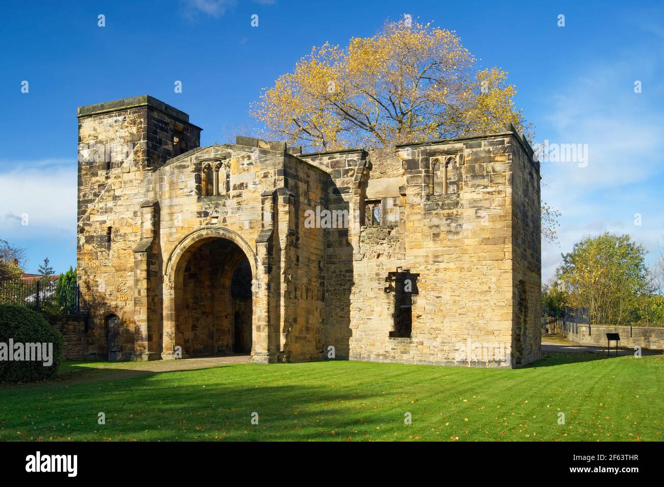 UK, South Yorkshire, Barnsley, Monk Bretton Priory, The Gatehouse Stock ...