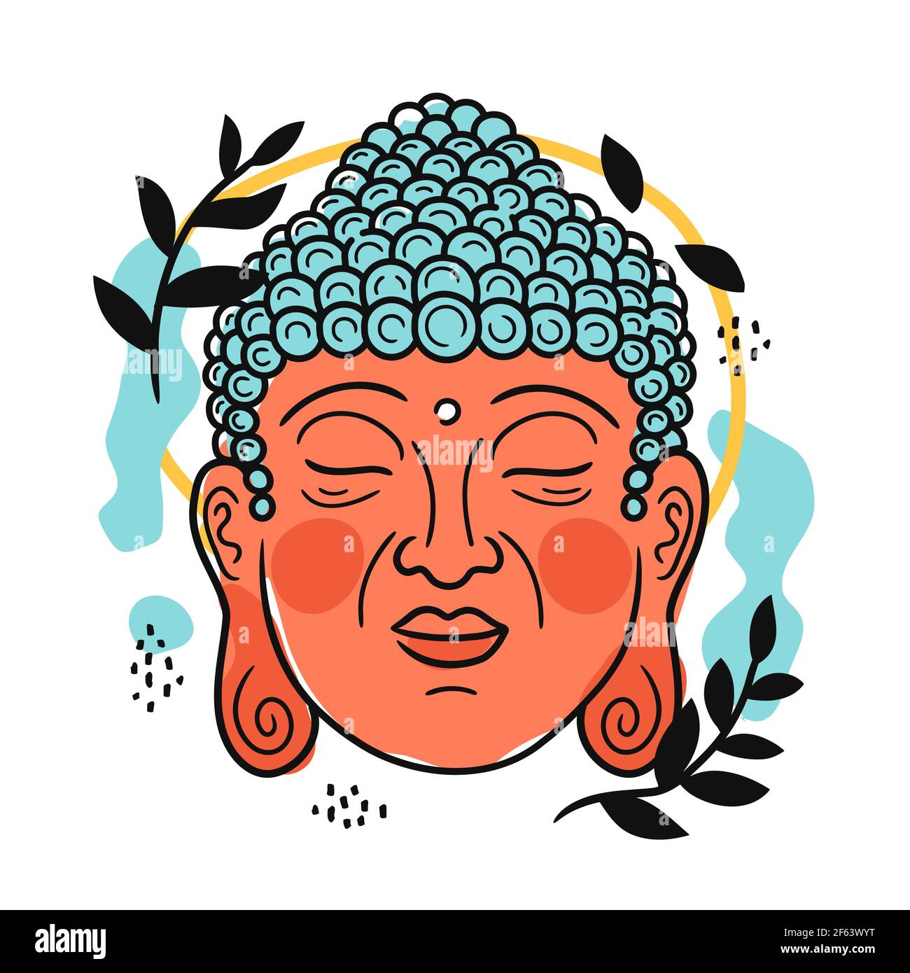 Buddha Face Vector