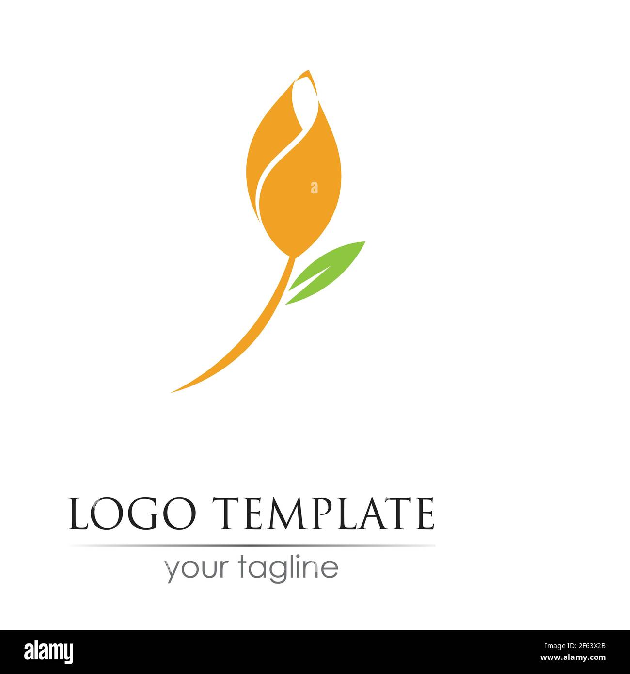 flower tulip logo vector illustration design template Stock Vector ...