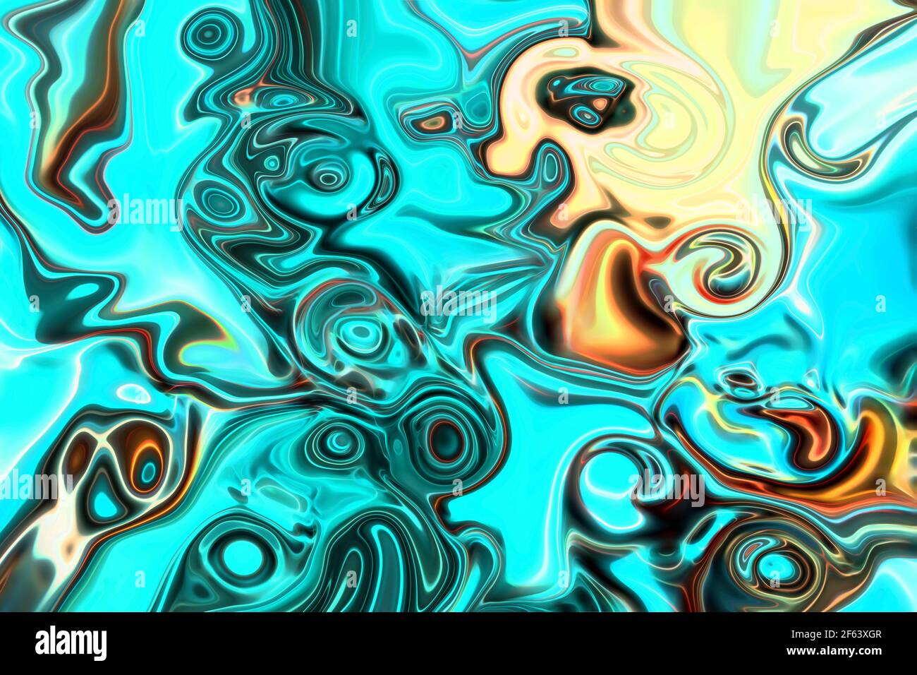 Abstract fractal neon texture fantastic background. design, art Stock ...