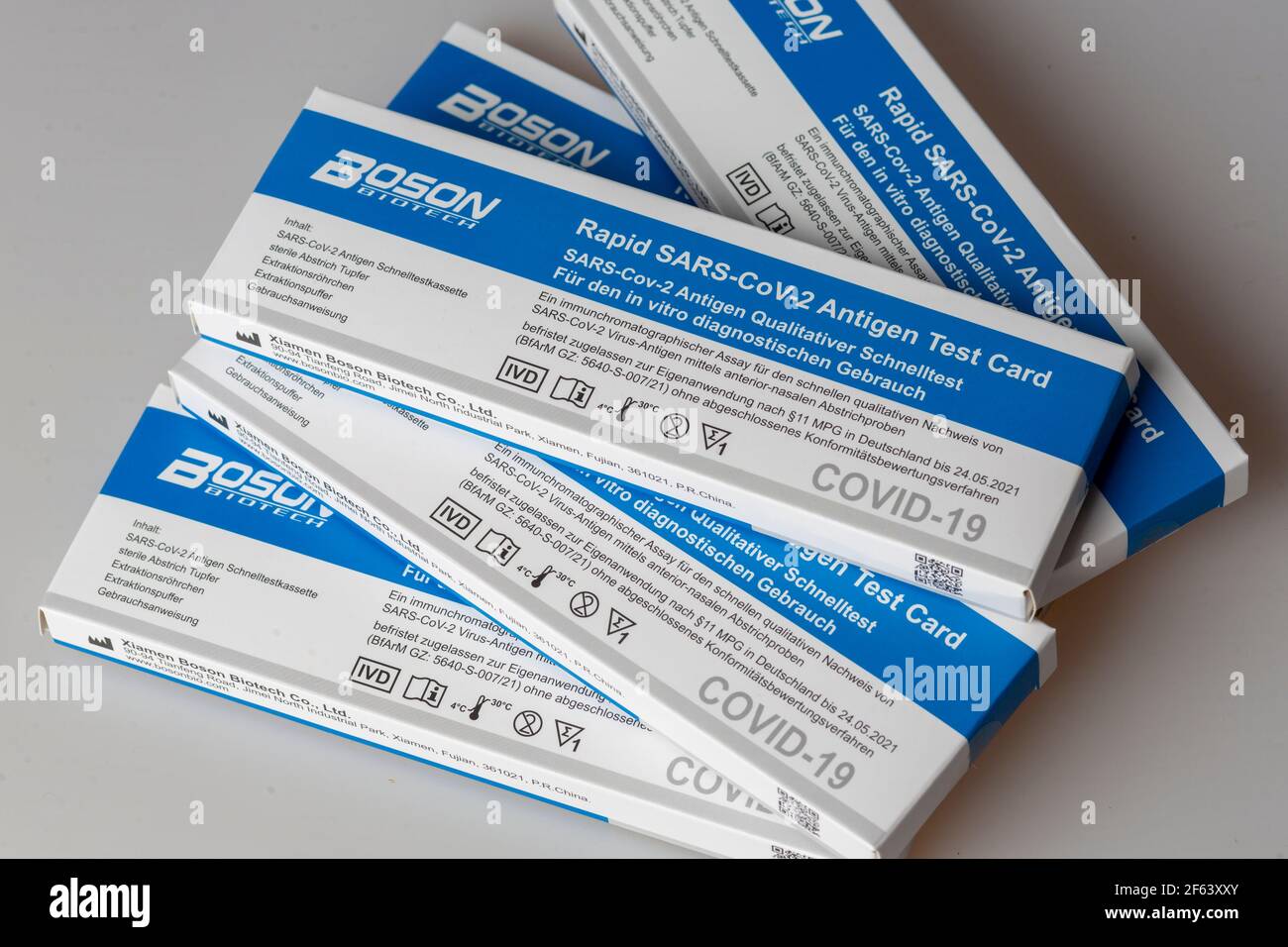 Sars-CoV-2 rapid tests from the Chinese manufacturer Xiamen Boson ...