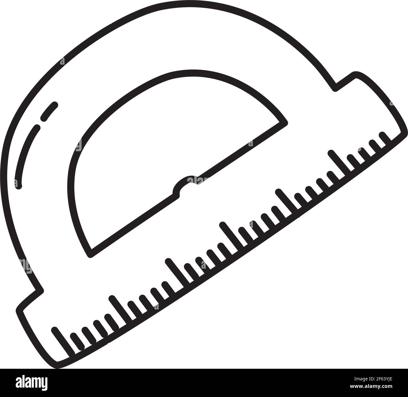 protractor instrument on white background Stock Vector Image & Art - Alamy