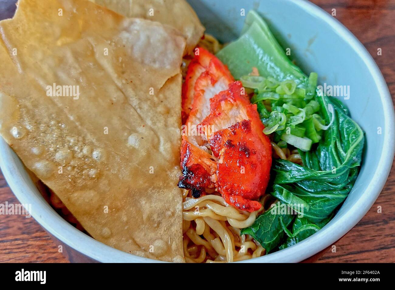 Fried Wanton Noodle, Mie Wanton Goreng, Jakarta, Indonesia Stock Photo ...