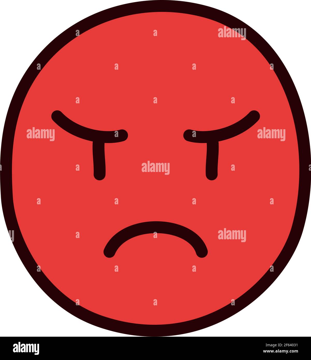angry emoji face on background Stock Vector Image & Art - Alamy