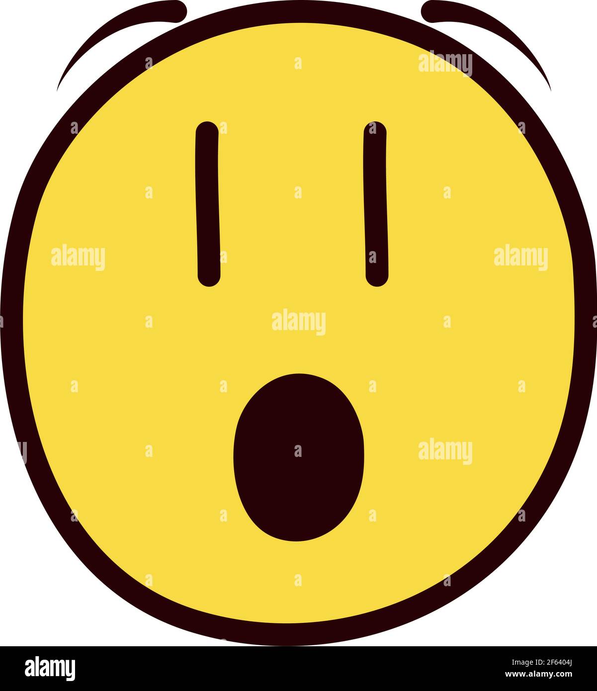 surprised emoji face on background Stock Vector Image & Art - Alamy