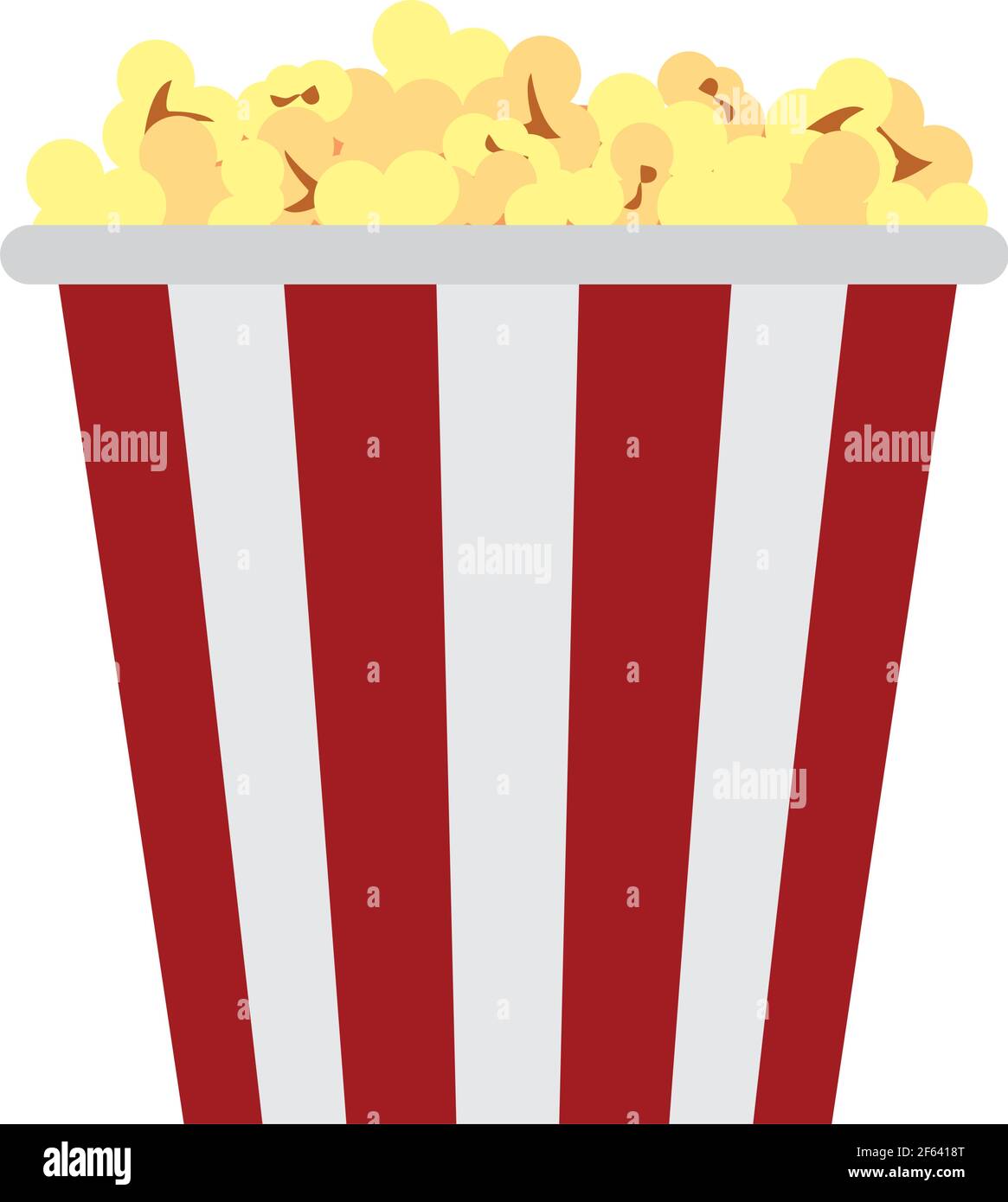 Popcorn in carton box Stock Vector Images - Alamy