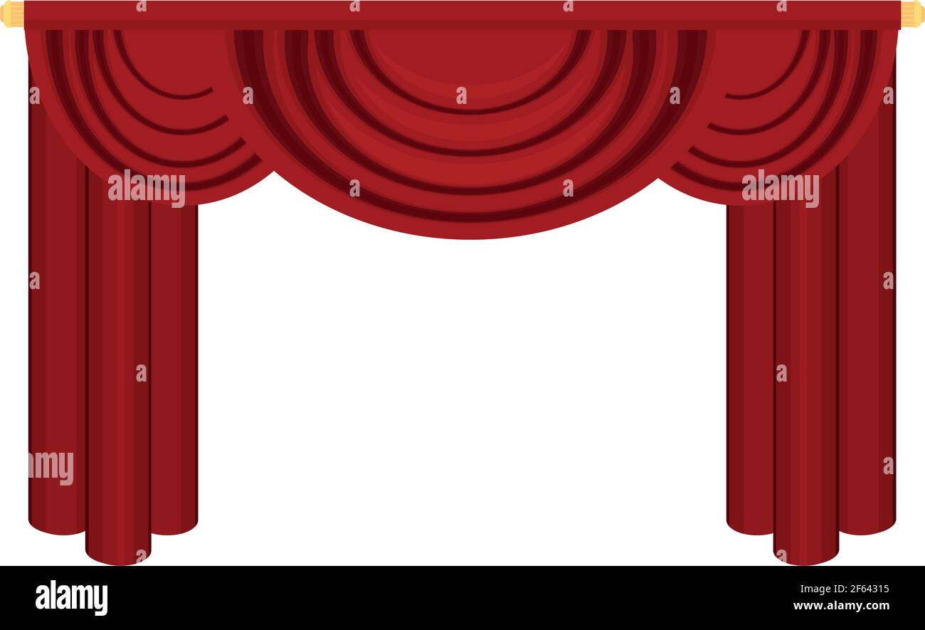 Red theatre curtains Cut Out Stock Images & Pictures - Alamy