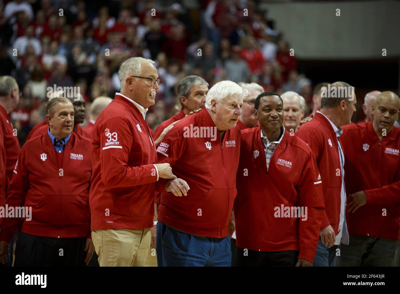 Welcome remarks from fans as NCAA basketball coach Bob Knight, who took ...