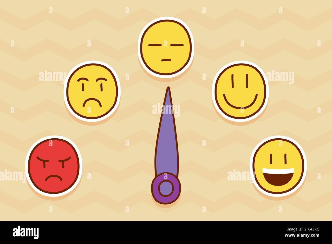 emoji measure with pointer arrow Stock Vector Image & Art - Alamy