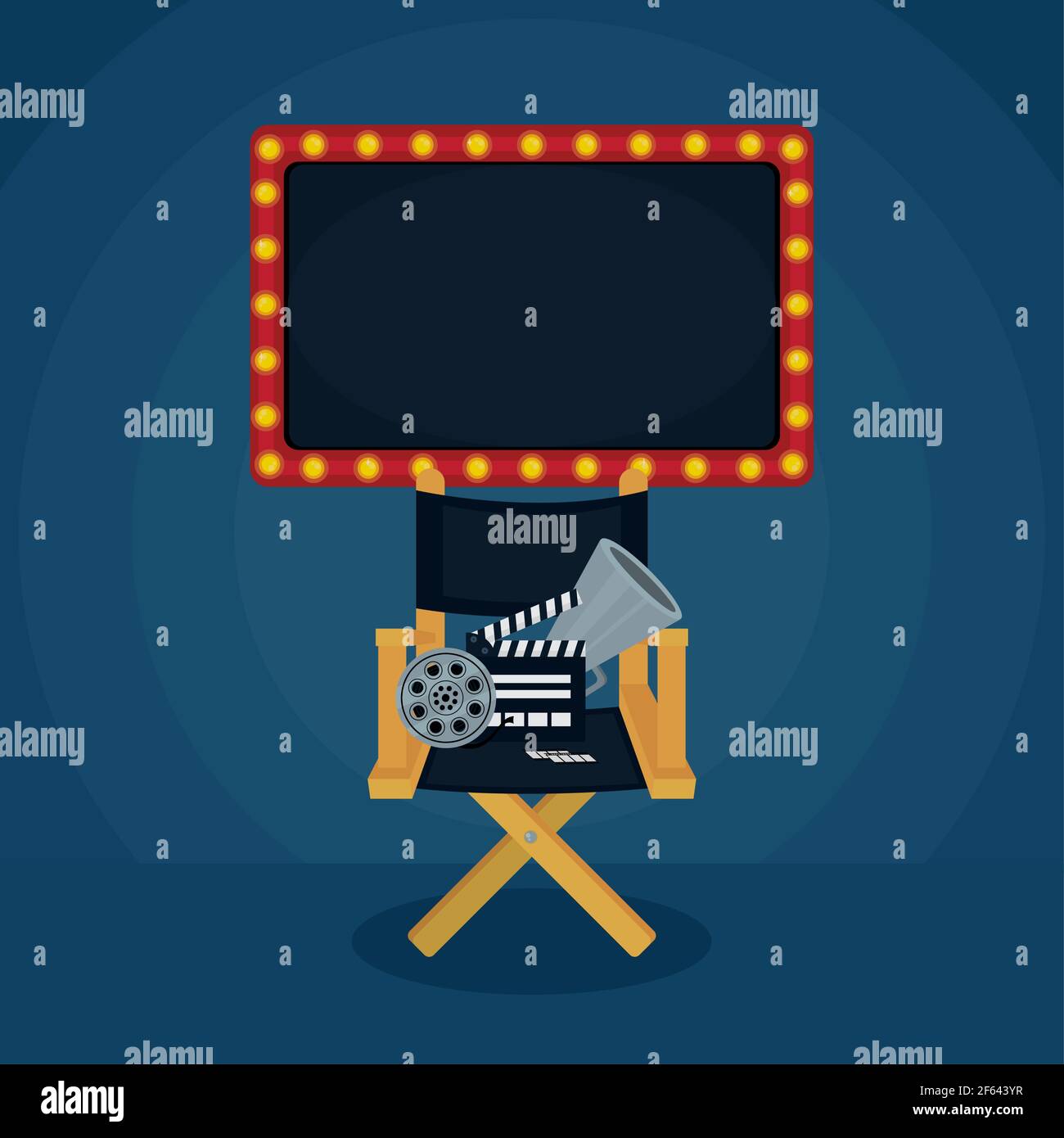 cinema billboard and related icons Stock Vector Image & Art - Alamy