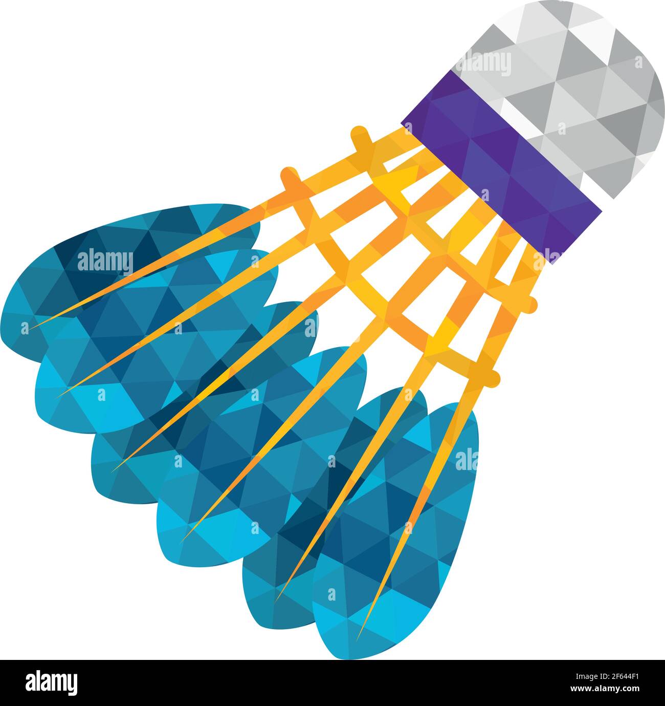 White shuttlecock illustration vector Stock Vector Images - Alamy