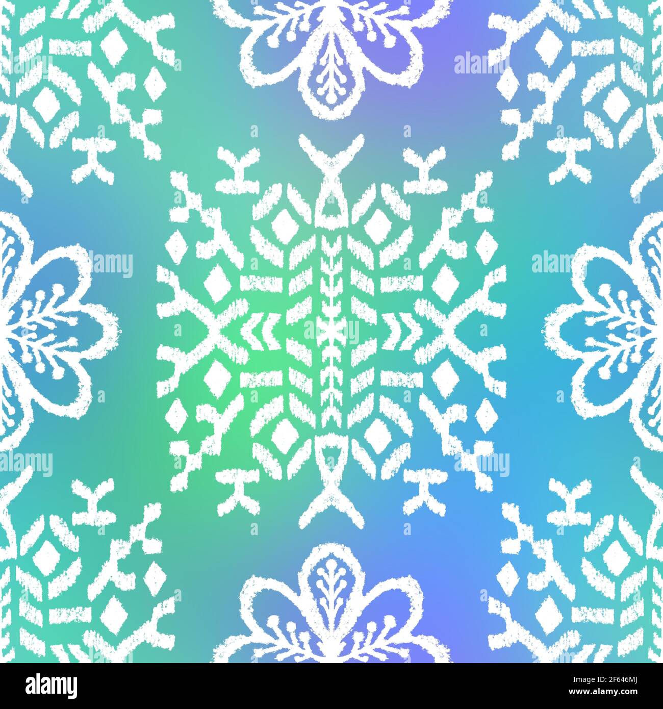 Seamless gradient tribal ethnic rug motif pattern Stock Photo - Alamy