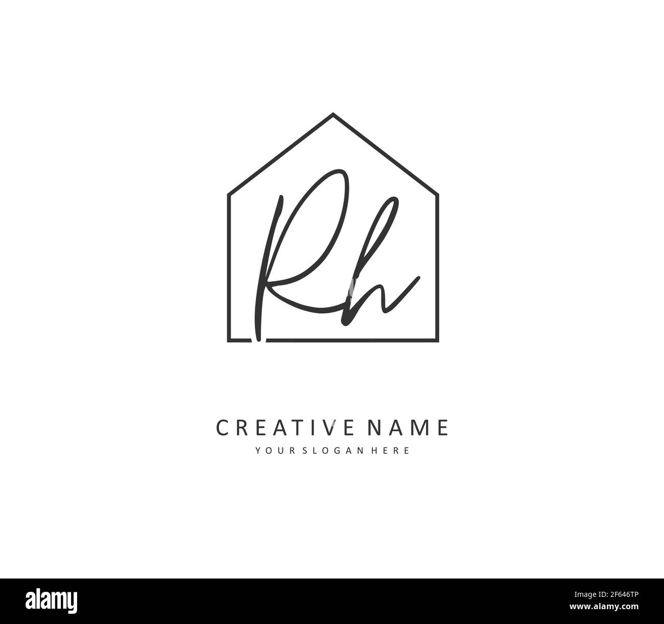 R h design Stock Vector Images - Alamy