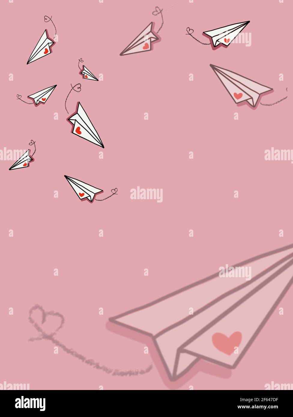 Sign paper plane heart vector hi-res stock photography and images - Alamy