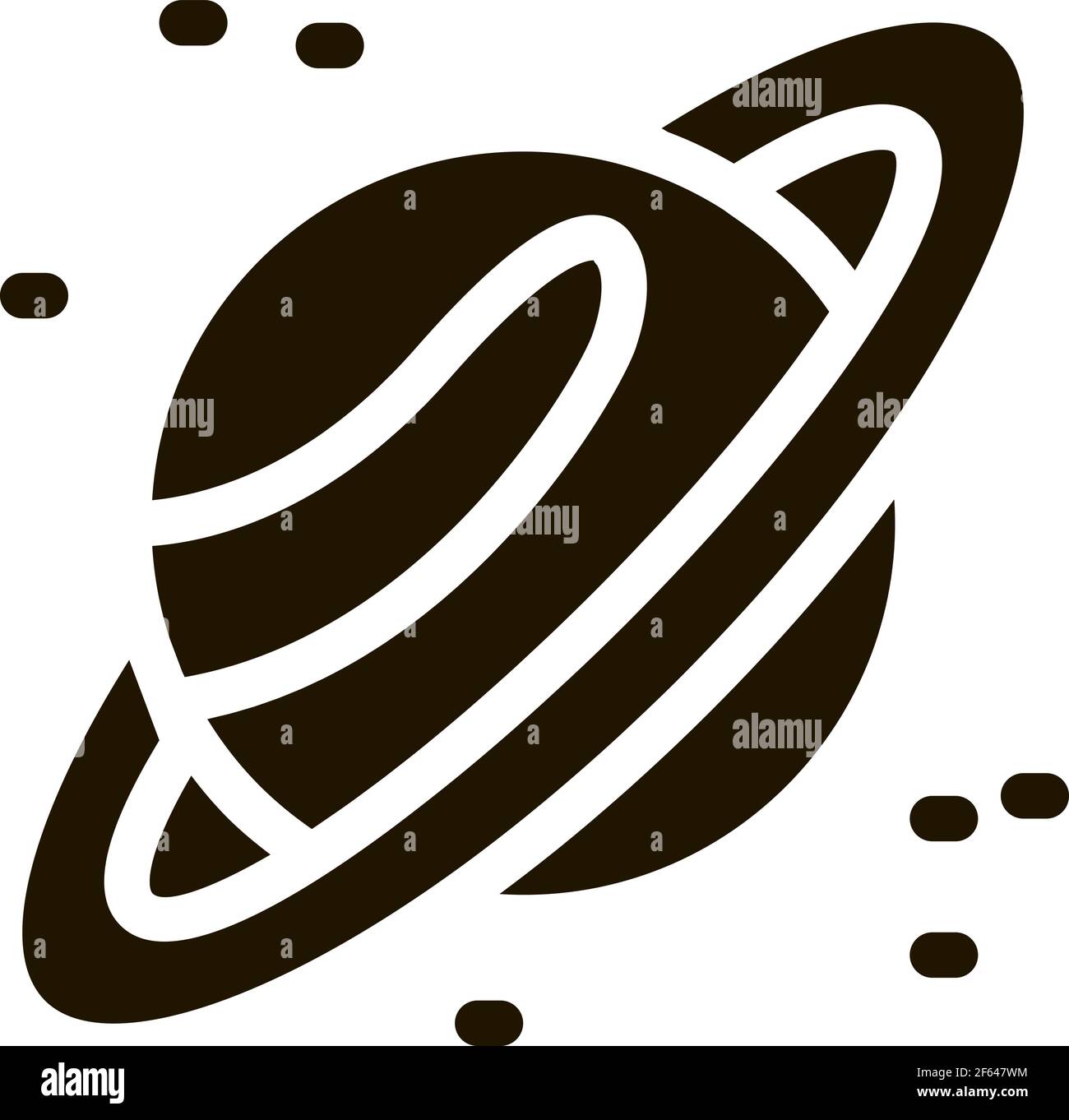 Saturn Planet Ring Icon Illustration Stock Vector Image & Art - Alamy