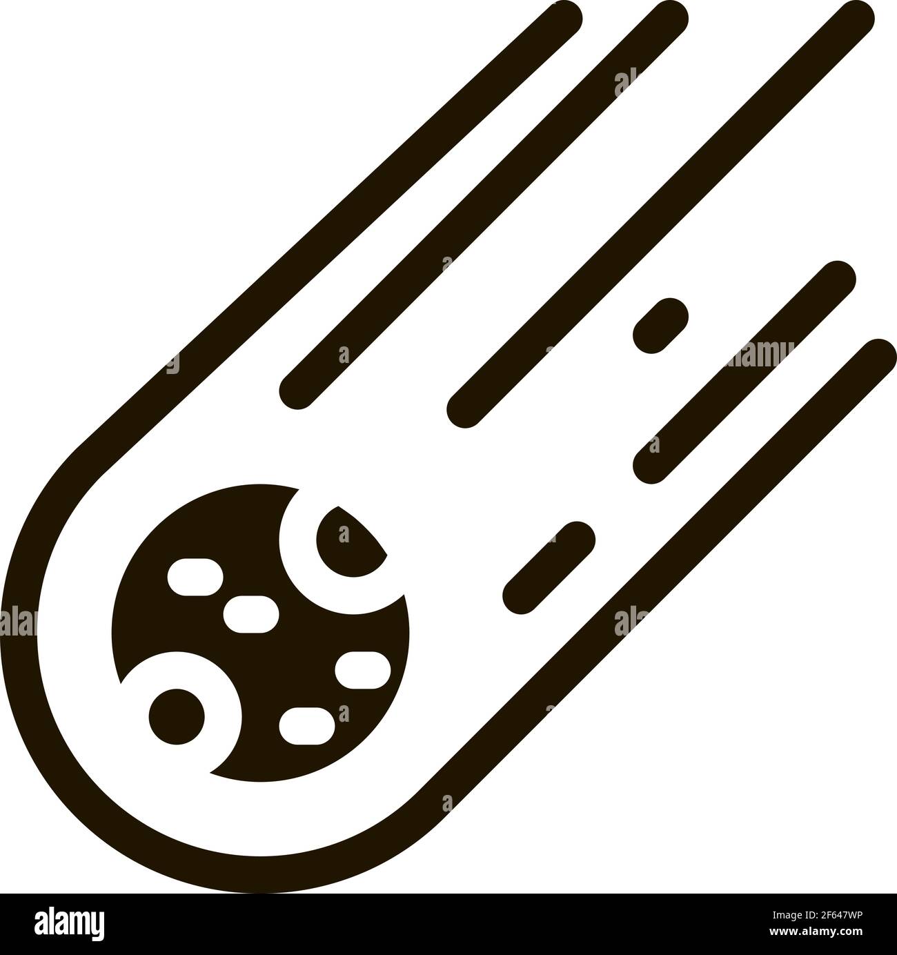 Falling Meteorite Sphere Icon Illustration Stock Vector Image & Art - Alamy