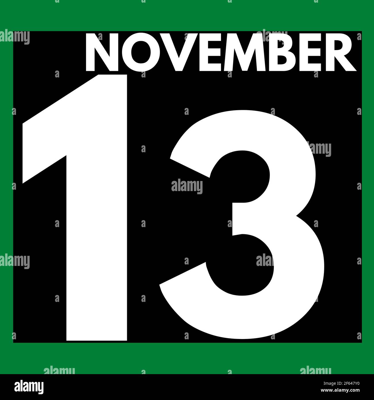 13 november calendar icon hi-res stock photography and images - Alamy