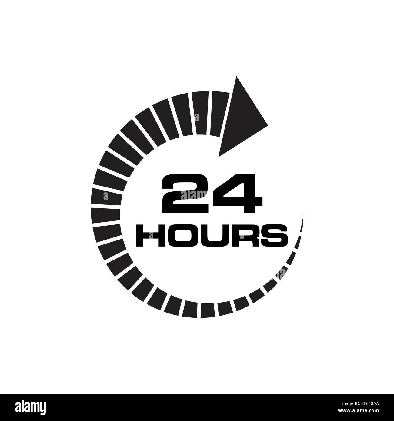 Twenty four hour icon vector for graphic design, logo, web site, social ...