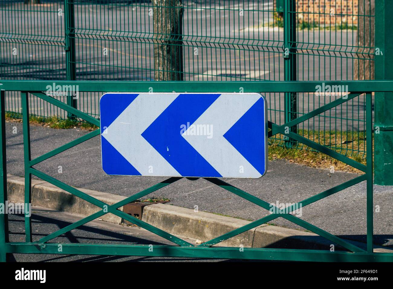 Reims France March 29, 2021 Street sign or road sign, erected at the ...