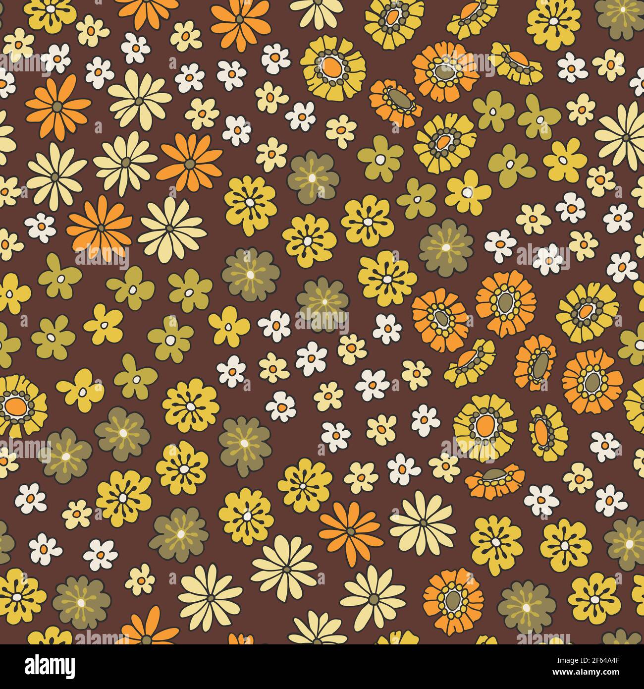 70s Flower Patterns
