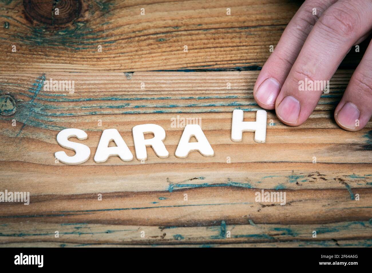The Name Sarah In Letters