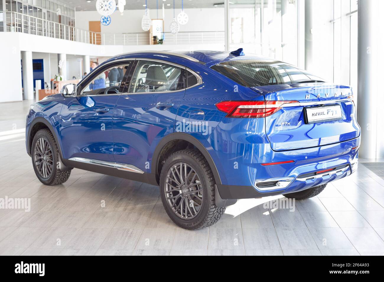 Russia, Izhevsk - February 17, 2021: Haval showroom. New modern Haval ...
