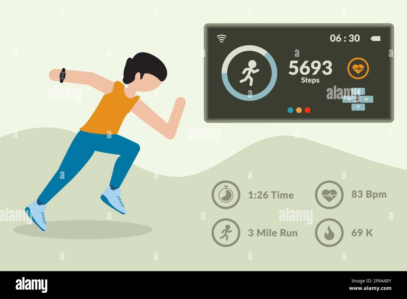 Wearable Technology Smart Watch Infographic High Resolution Stock ...