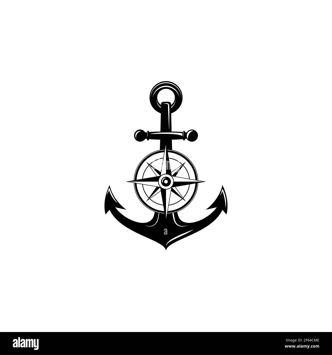 Black Anchor Symbol