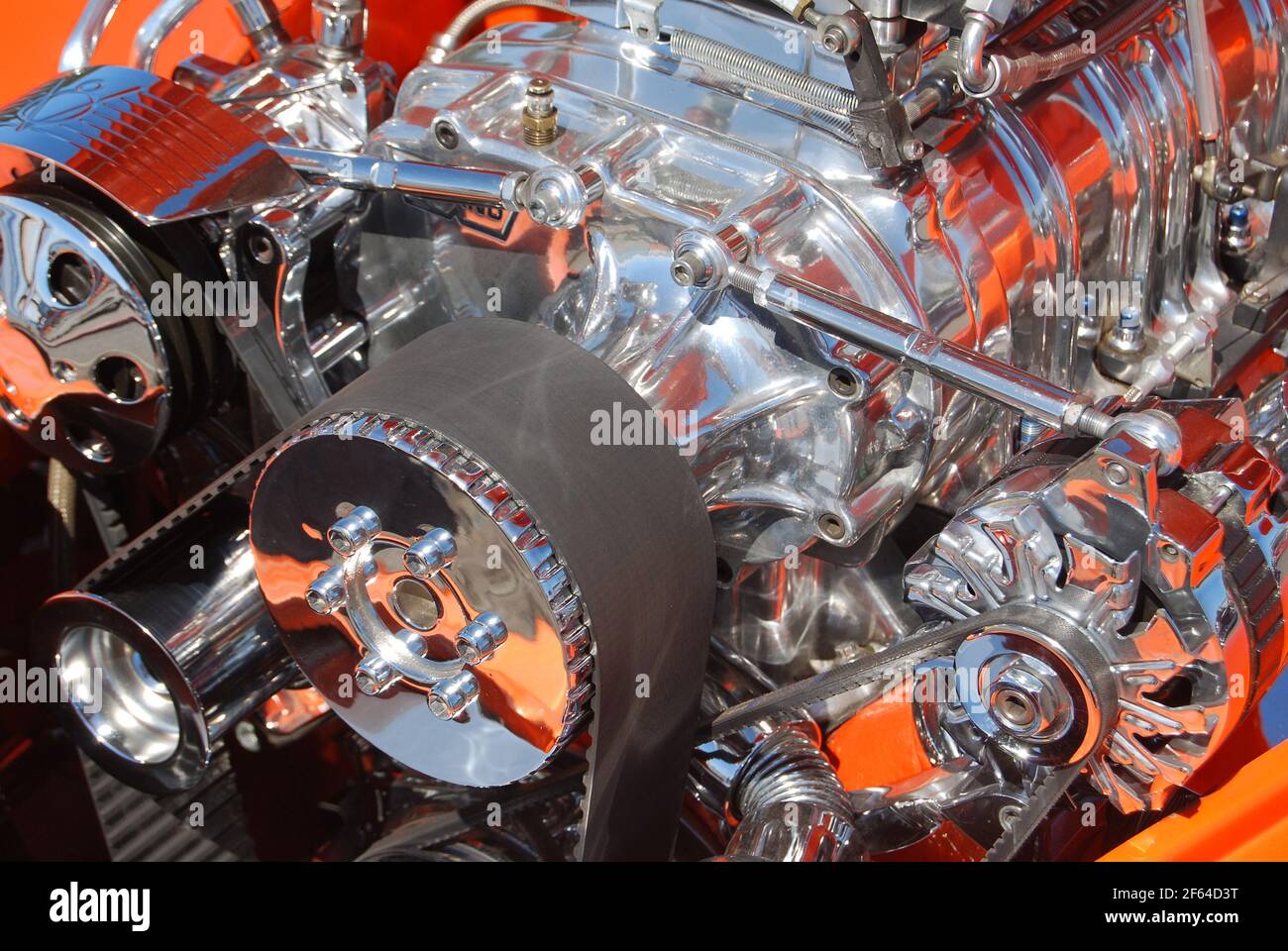 1930 Ford custom hot rod engine detail Stock Photo - Alamy