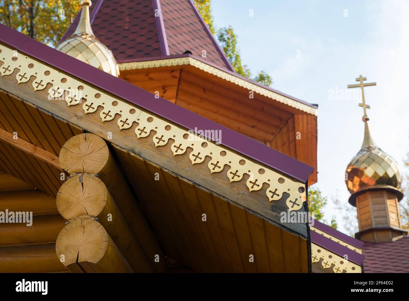 Wooden Church of the Holy Blessed Prince Alexander Nevsky in Lianozovo ...