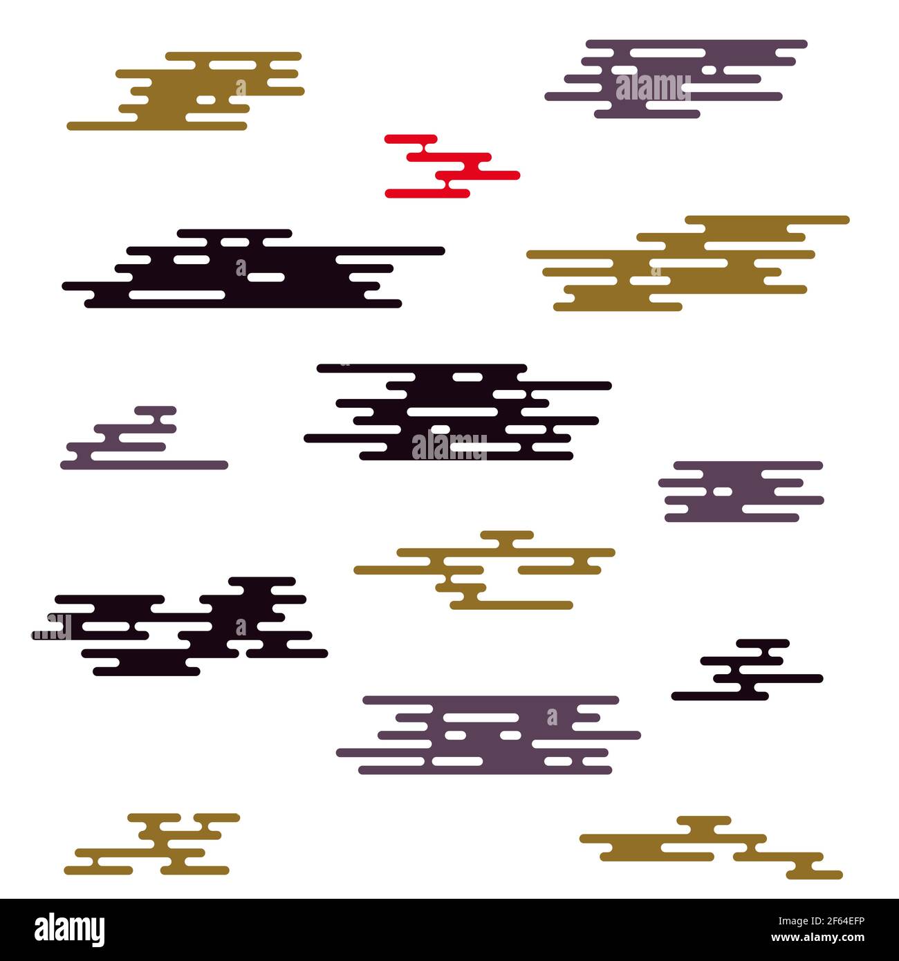 Japanese clouds. Chinese clouds. Oriental, asian traditional pattern ...