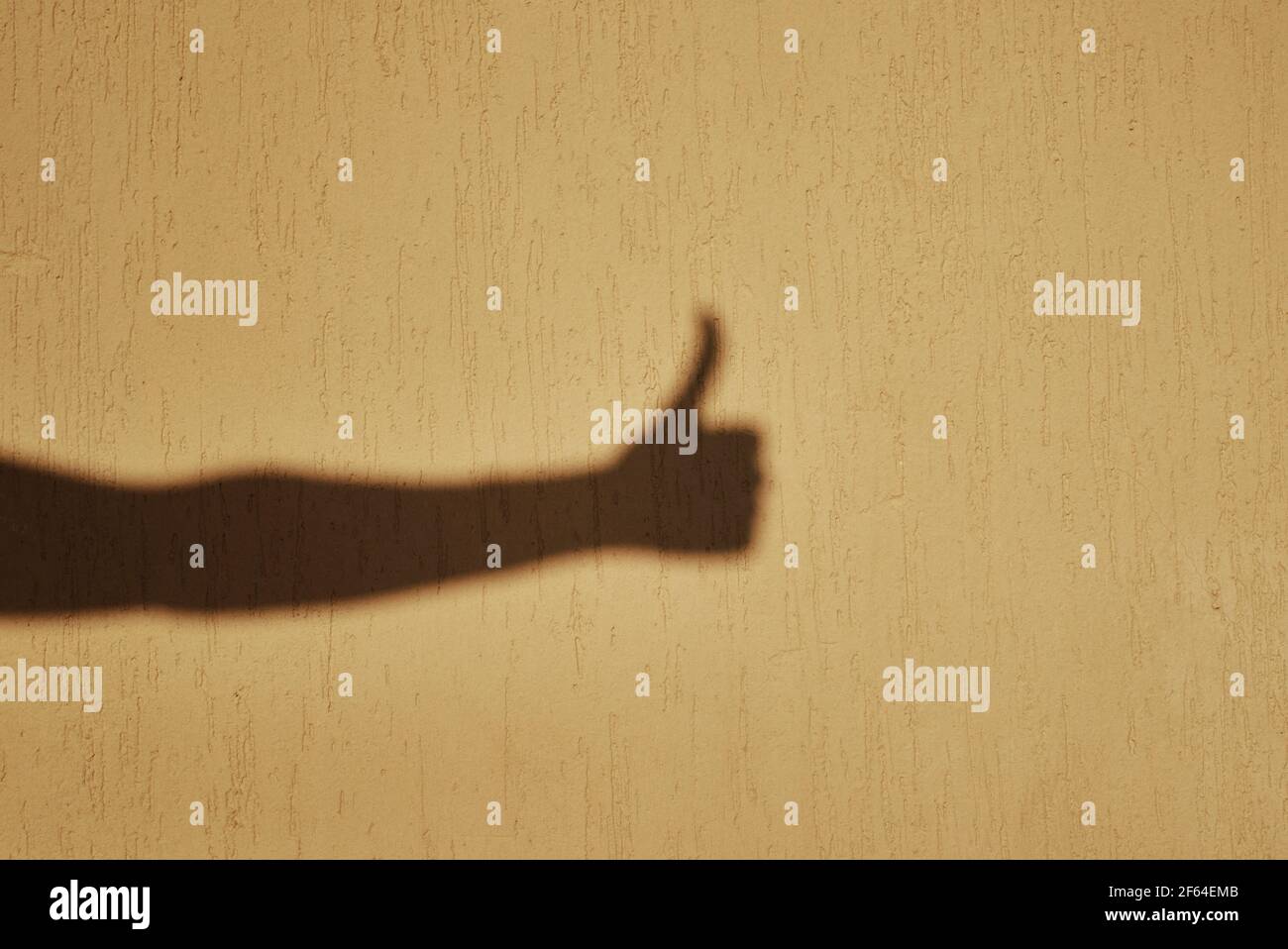 One finger up shadow hi-res stock photography and images - Alamy