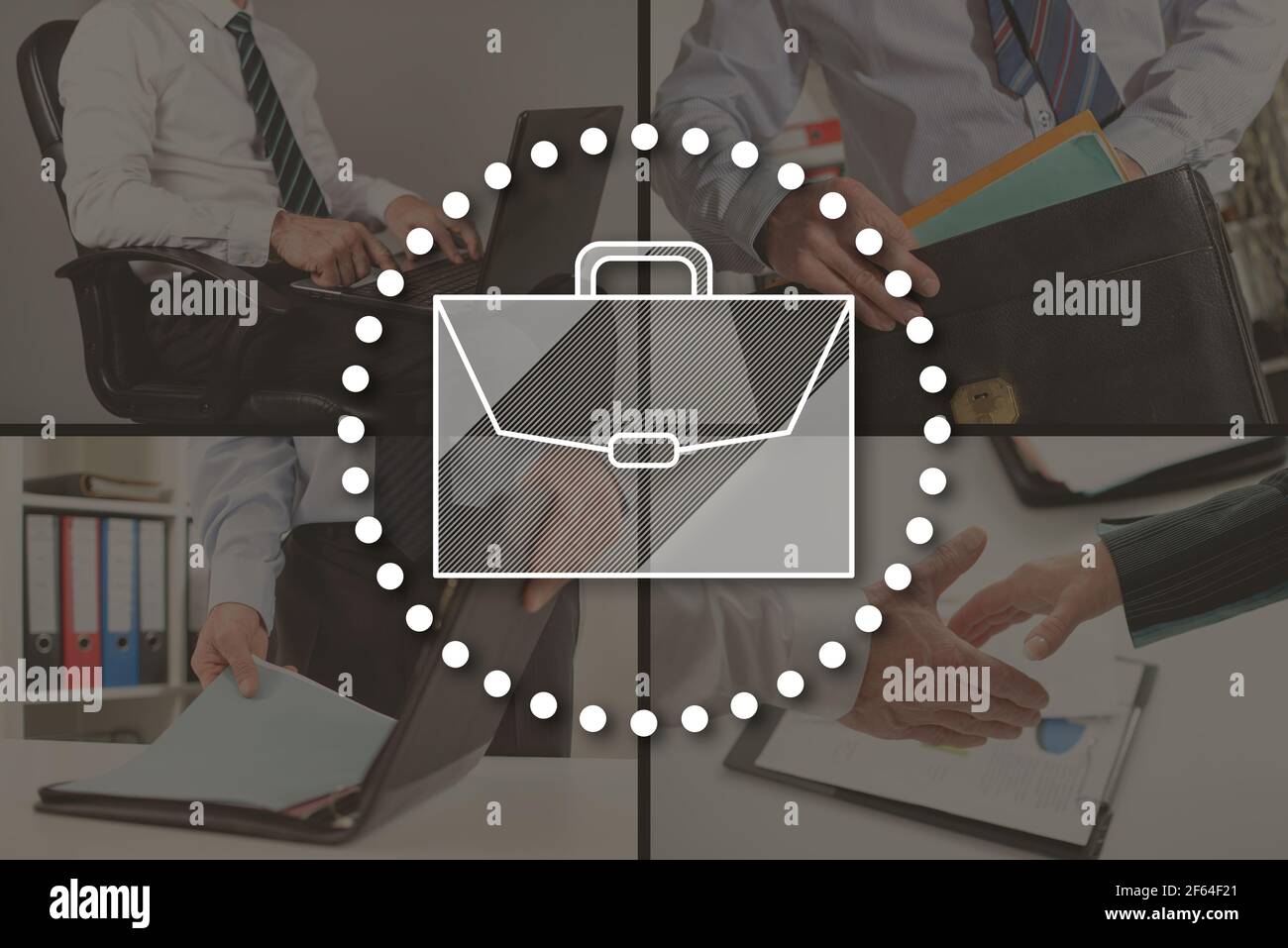 Job concept illustrated by pictures on background Stock Photo - Alamy