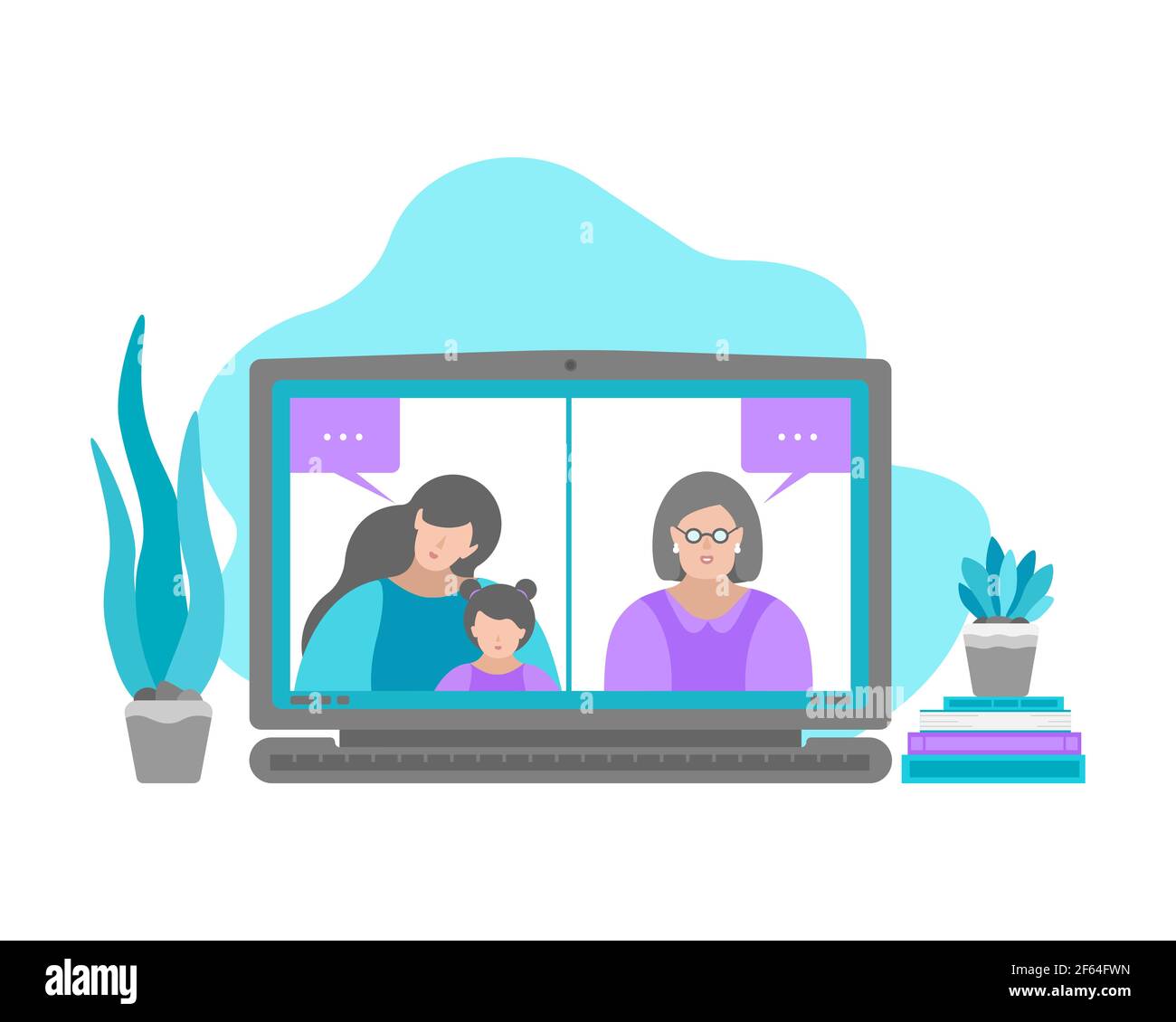 Talking to camera senior Stock Vector Images - Alamy