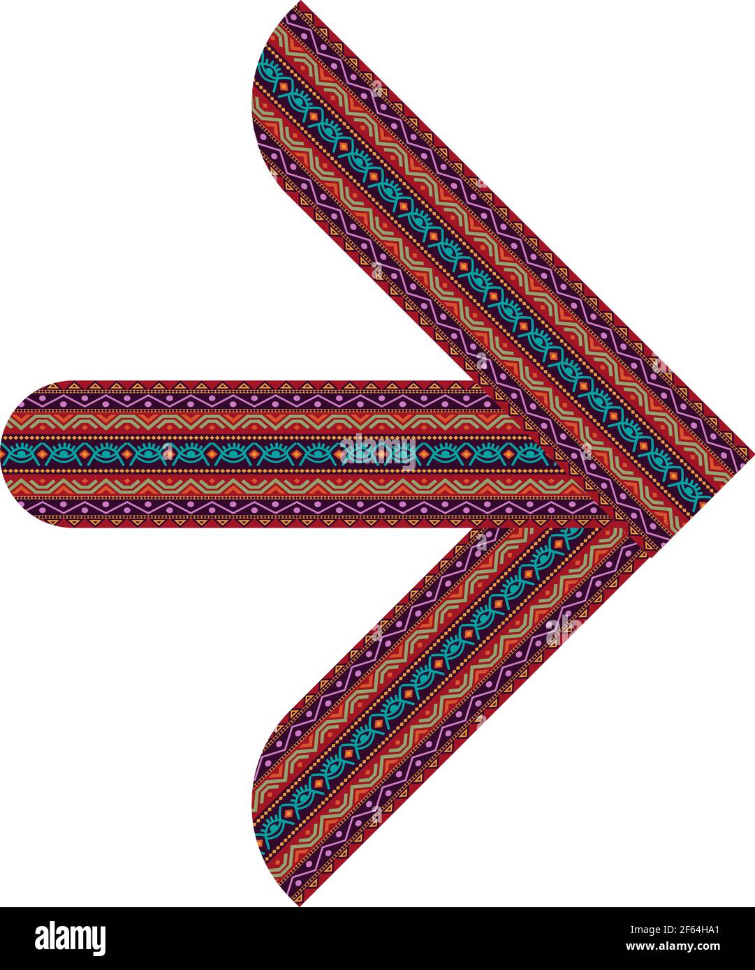 Ethnic african style arrow for your design. Vector illustration Stock ...