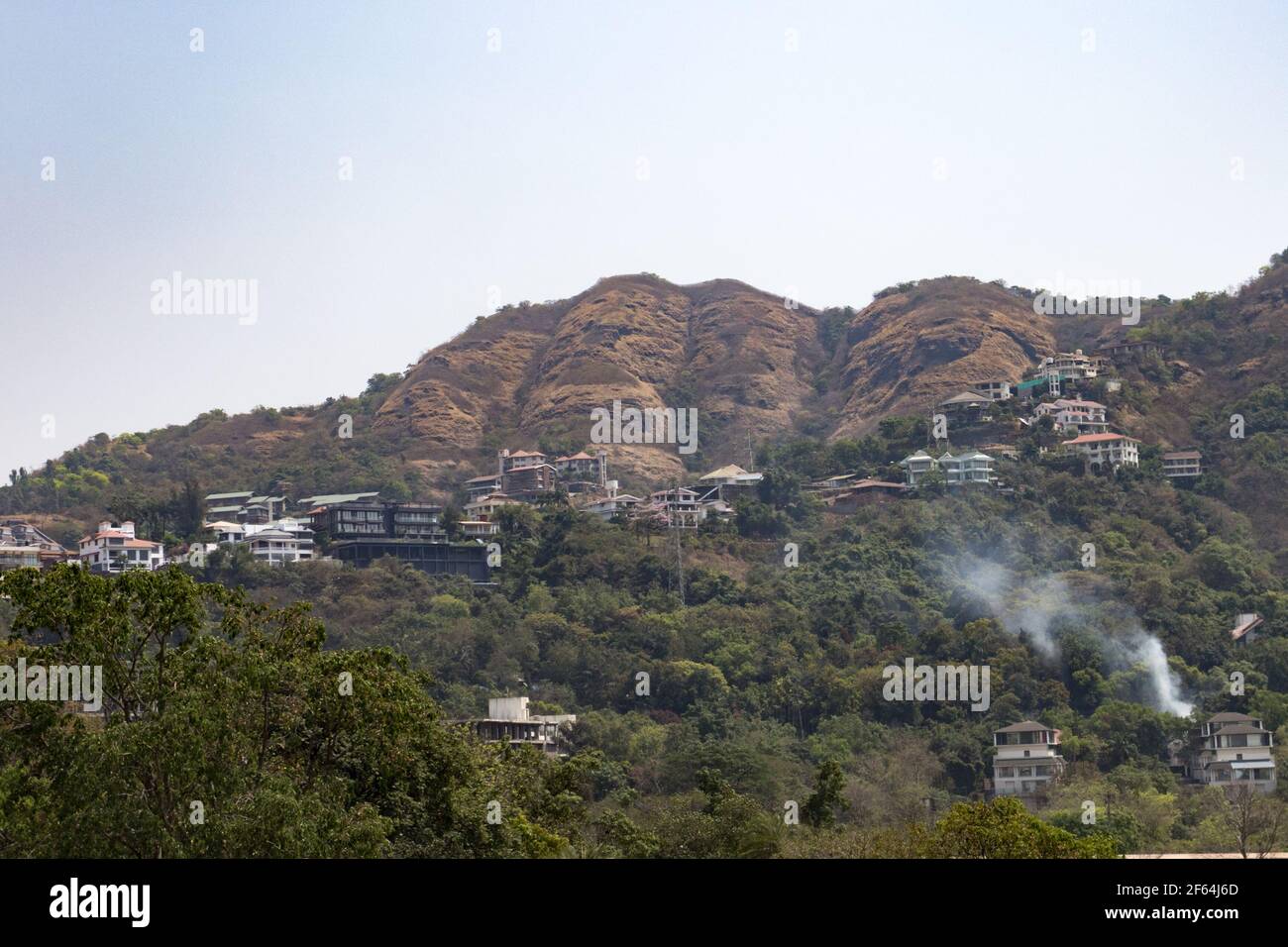 17 march 2021, maharashtra india: view of lonavala resorts and row ...