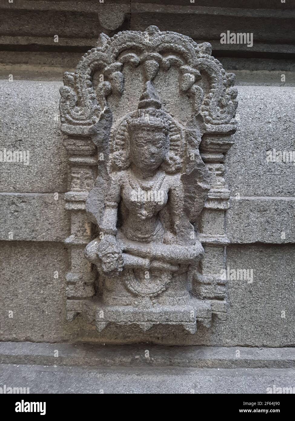 13th century ancient sculpture of hindu temple near pune, called ...