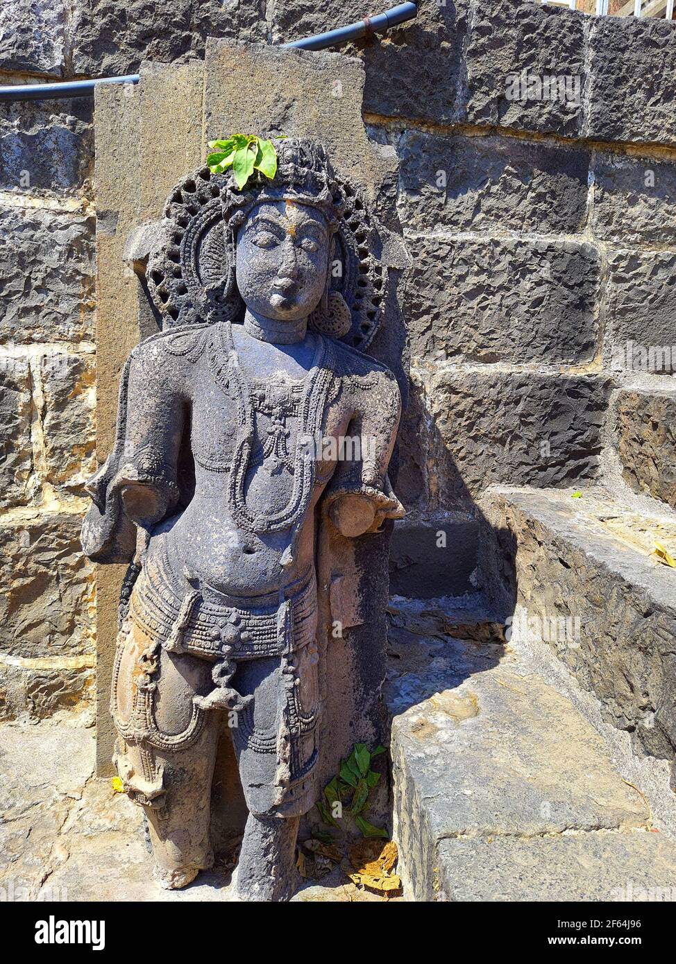 13th century ancient statue of hindu temple near pune, called ...