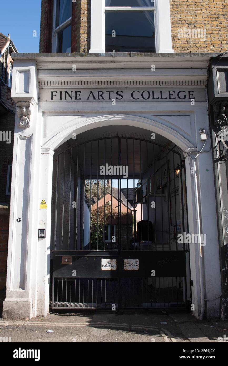 London Fine Arts College in north London. Picture date: Monday March 29 ...