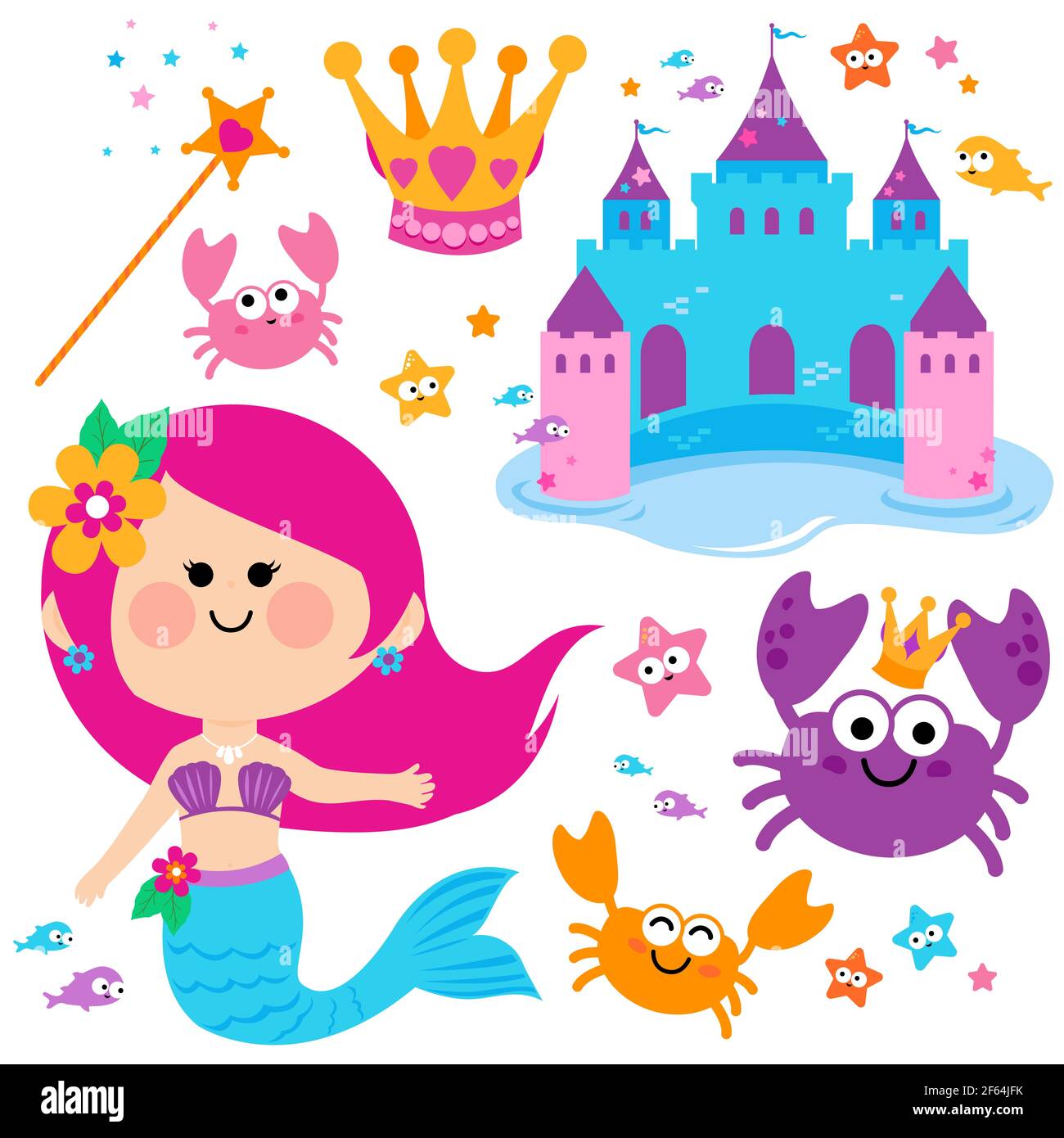 Princess mermaid hi-res stock photography and images - Alamy
