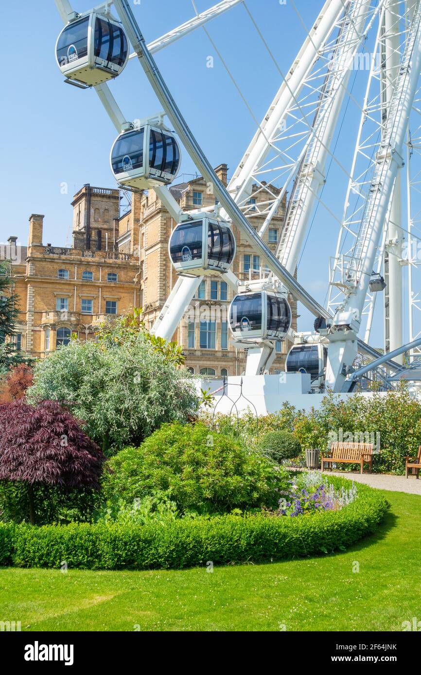 The Royal York Hotel and The Yorkshire Wheel. York, Yorkshire, England ...