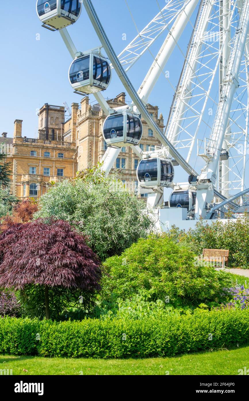 The Royal York Hotel and The Yorkshire Wheel. York, Yorkshire, England ...