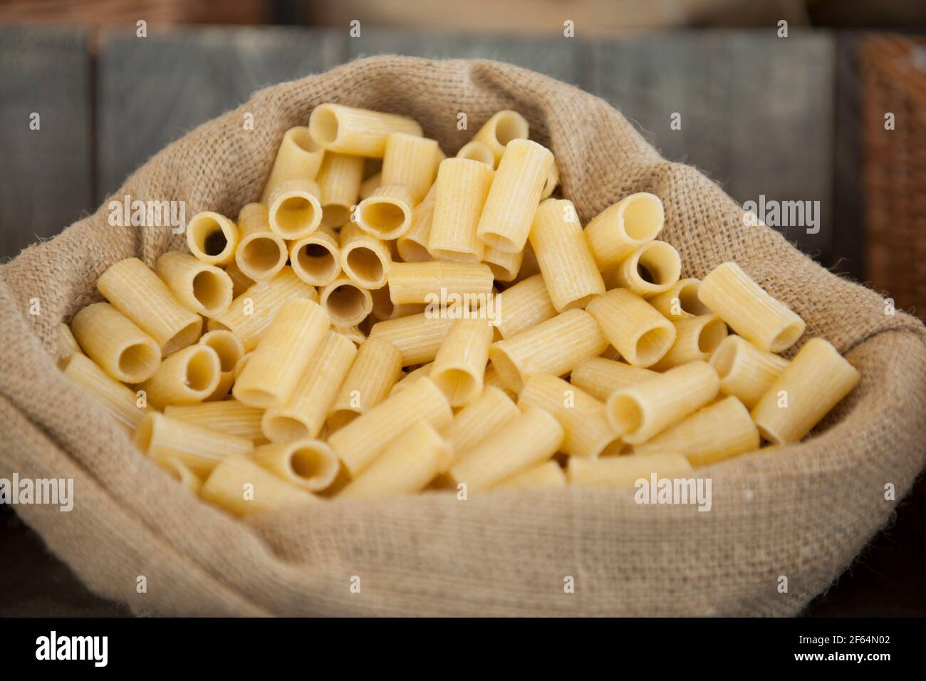 Homemade pasta for sale at the market. Italian style cuisine Stock ...