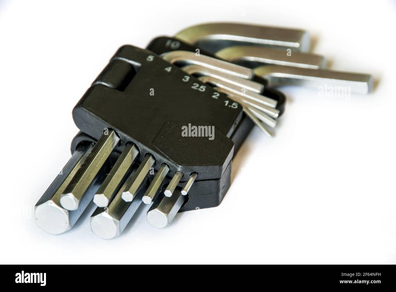 hex key set (isolated on white Stock Photo - Alamy