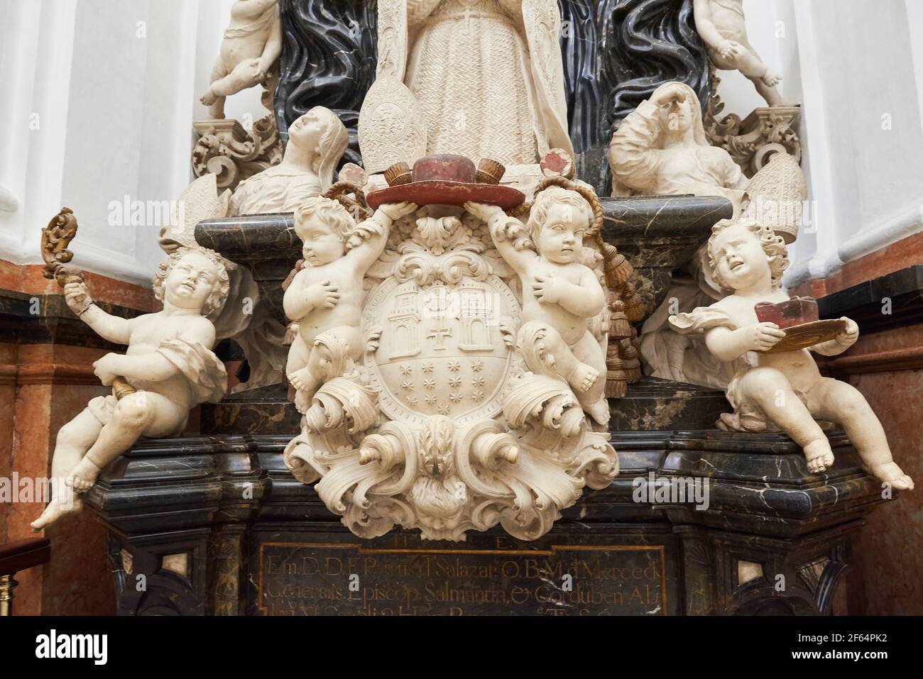 Monument to Cardinal Salazar in the Teresa Chapel in Cordoba Mosque ...