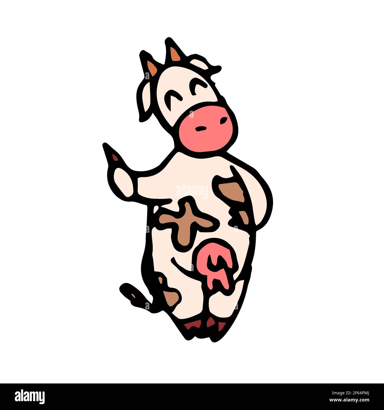 Funny Cow Drawing